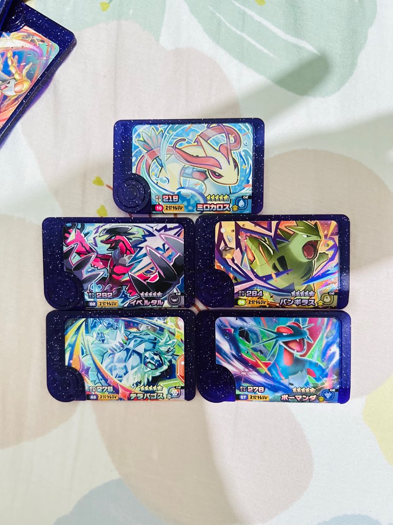 可交換 Pokemon frienda 5星卡 神獸 準神獸卡 太晶太樂巴戈斯 班基拉斯 Y神 暴飛龍, 興趣及遊戲, 玩具 & 遊戲類 ...