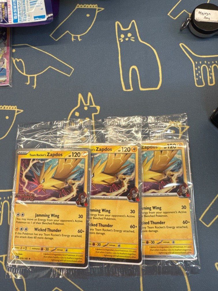 Pokemon TCG Destined Rivals Promo: Team Rocket’s Zapdos 070/182 ...