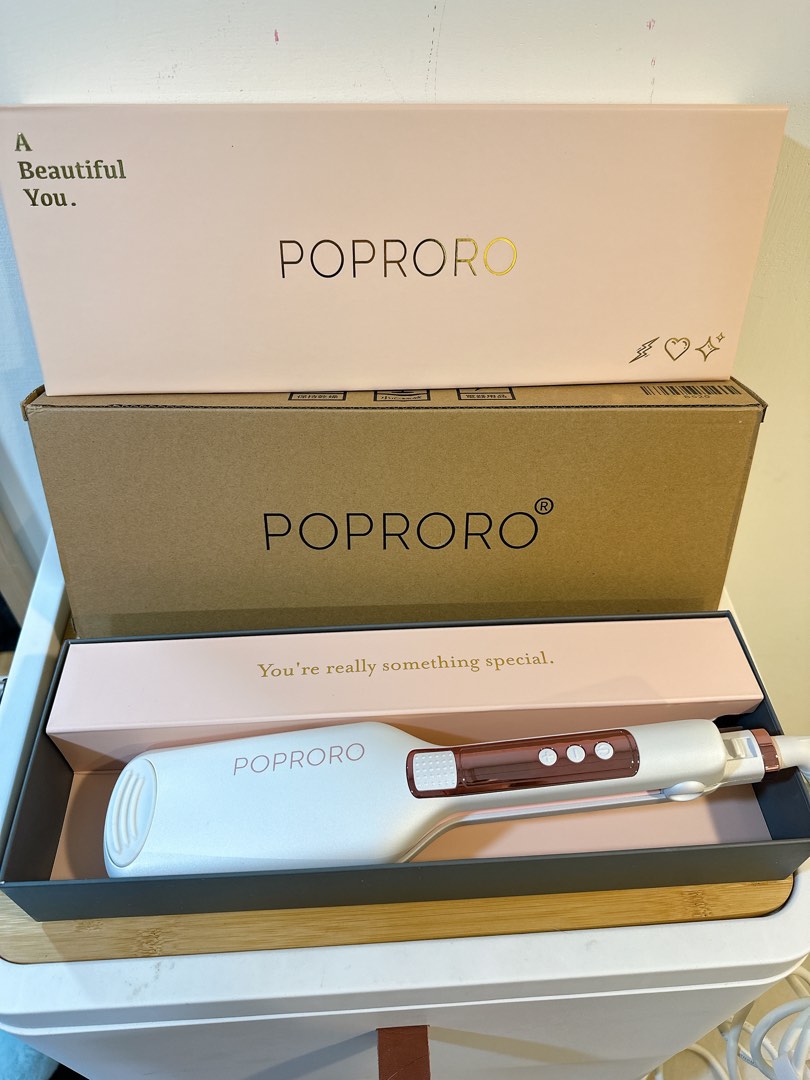POPRORO波浪夾 蛋捲夾 造型夾 泡麵頭 三管夾, 香水、美妝、保養, 美髮清潔與護理在旋轉拍賣