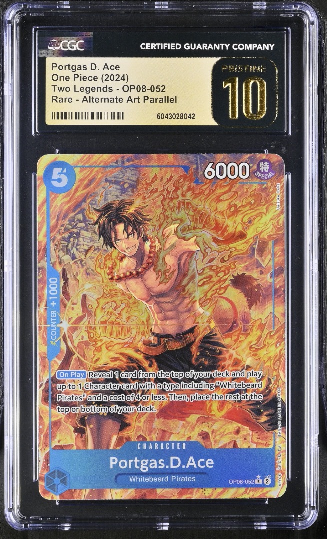 Portgas D. Ace OP08-052 - English One Piece Two Legends Alternate Art ...