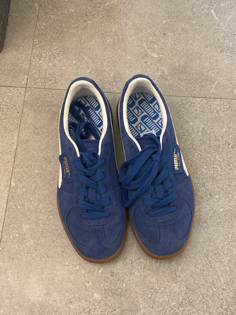 Puma Palermo - Blue, Women's Fashion, Footwear, Sneakers on Carousell