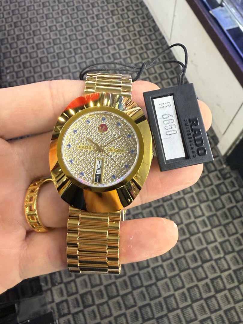 RADO DIASTAR SWISS MADE FULL STONE AUTOMATIC R12413313, Men's Fashion ...