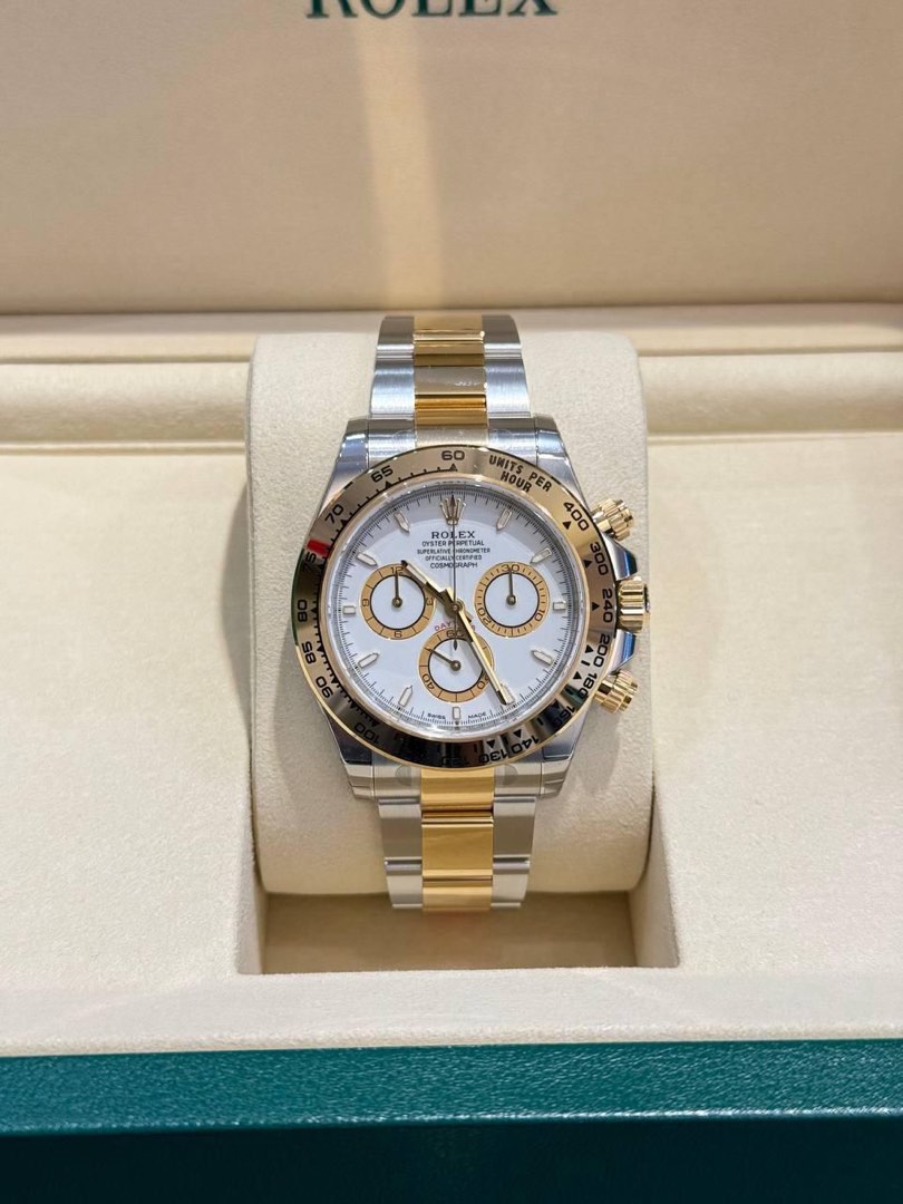 Rolex Daytona 126503 White Dial Half YellowGold, Luxury, Watches on ...