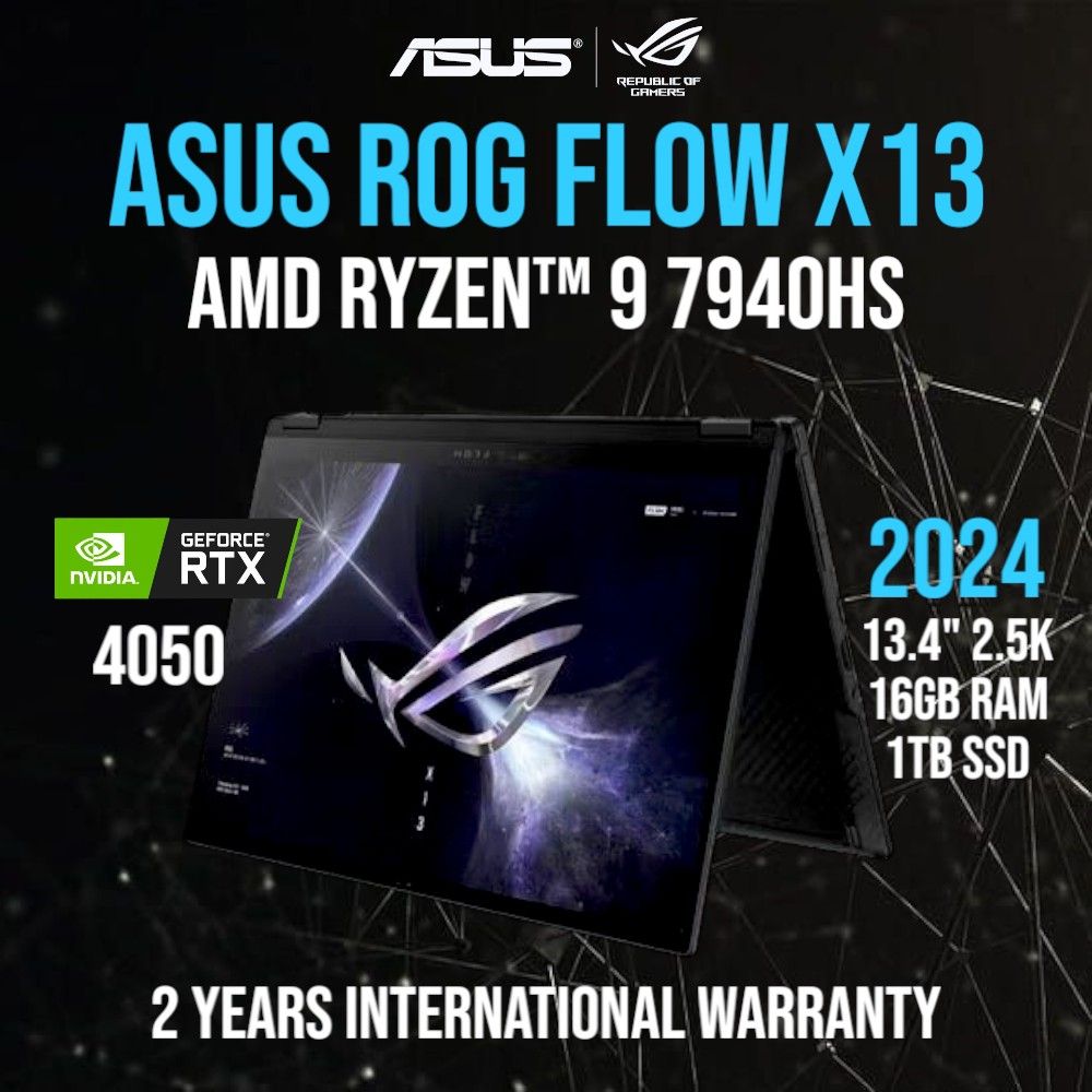 RTX 4050 ROG Flow X13 GV302XU | Ryzen™ 9 7940HS | 13.4" WQXGA ROG ...
