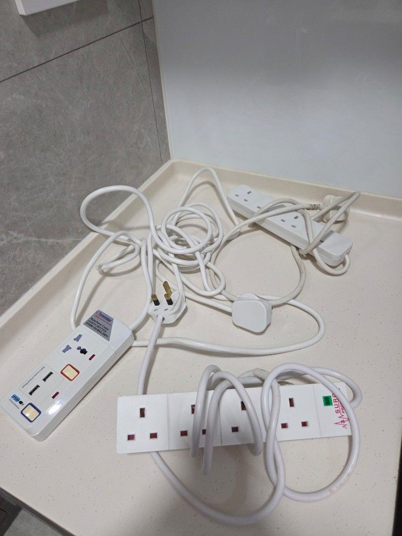 Selection of plug extentions, TV & Home Appliances, Electrical ...