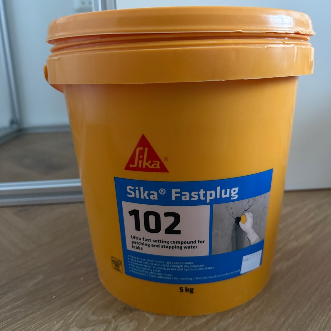 Sika Fastplug hydraulic cement on Carousell