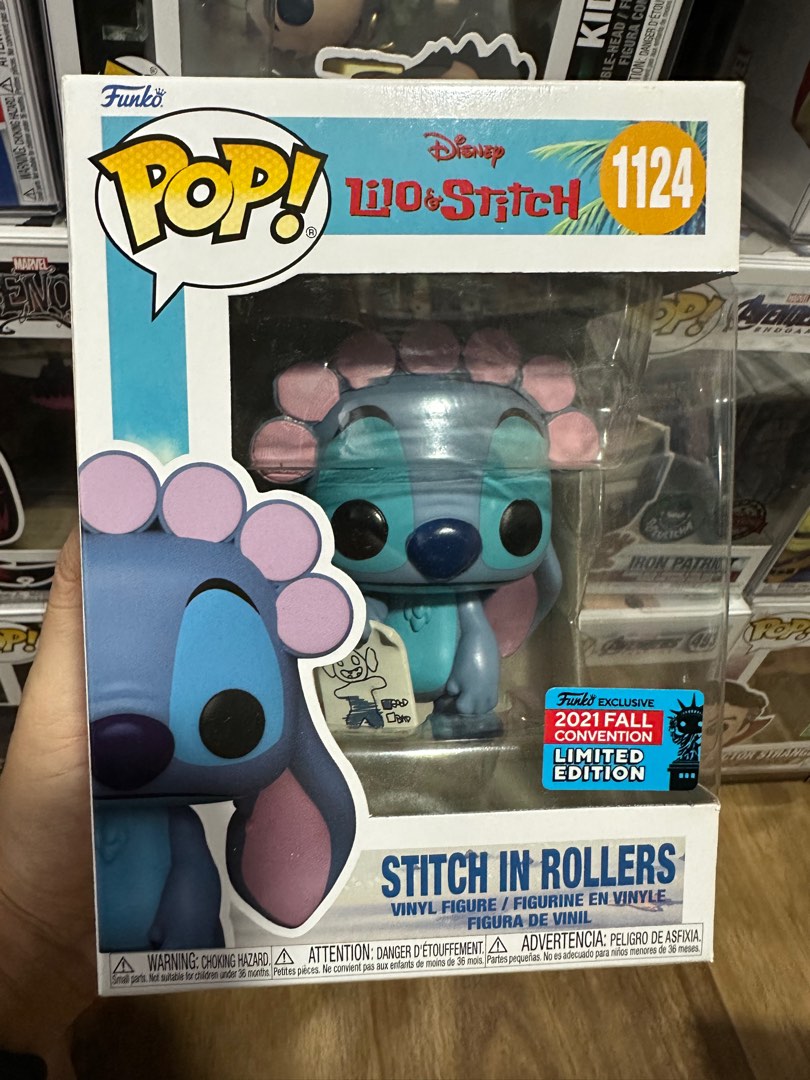 Stitch in Rollers #1124 Funko Lilo and Stitch Fall Convention 2021 Rare ...