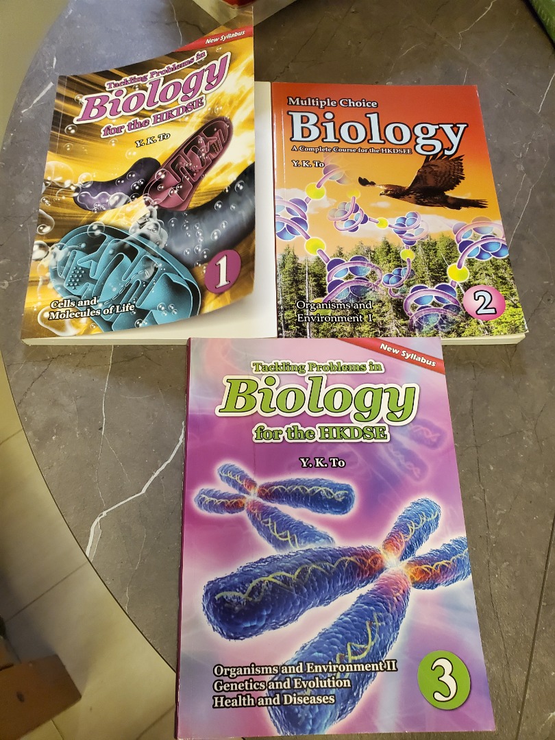 Tackling problems in Biology book 1, 2 3 MC,book2 Y K To, 興趣及遊戲, 書本 ...