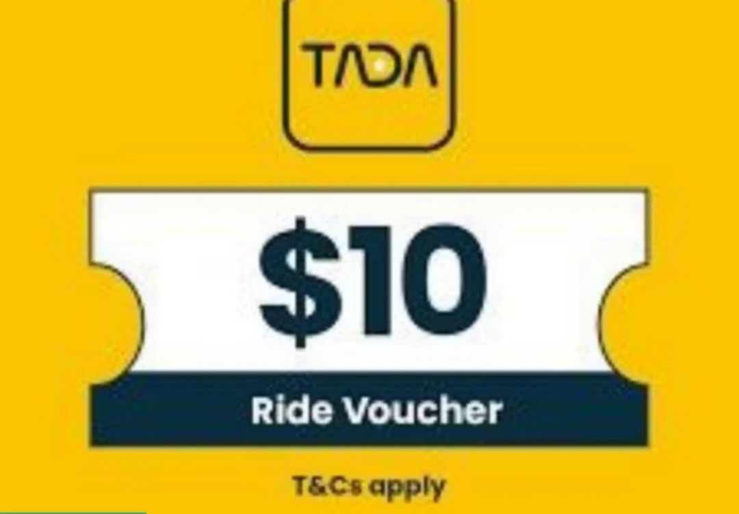 TADA voucher $10 expiry 31 July 2025, Tickets & Vouchers, Vouchers on ...