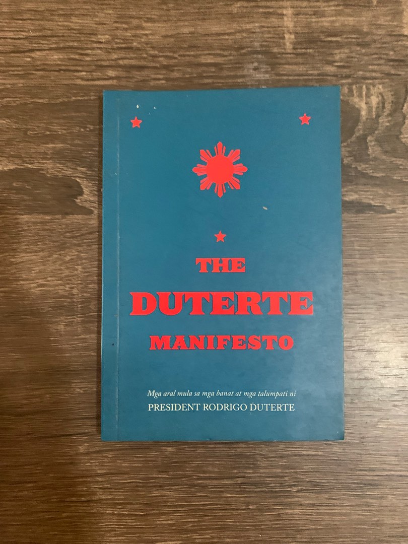 The duterte manifesto, Hobbies & Toys, Books & Magazines, Fiction & Non ...