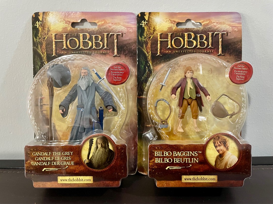 (SET) The Hobbit Lord Of The Rings Gandalf & Bilbo, Hobbies & Toys ...