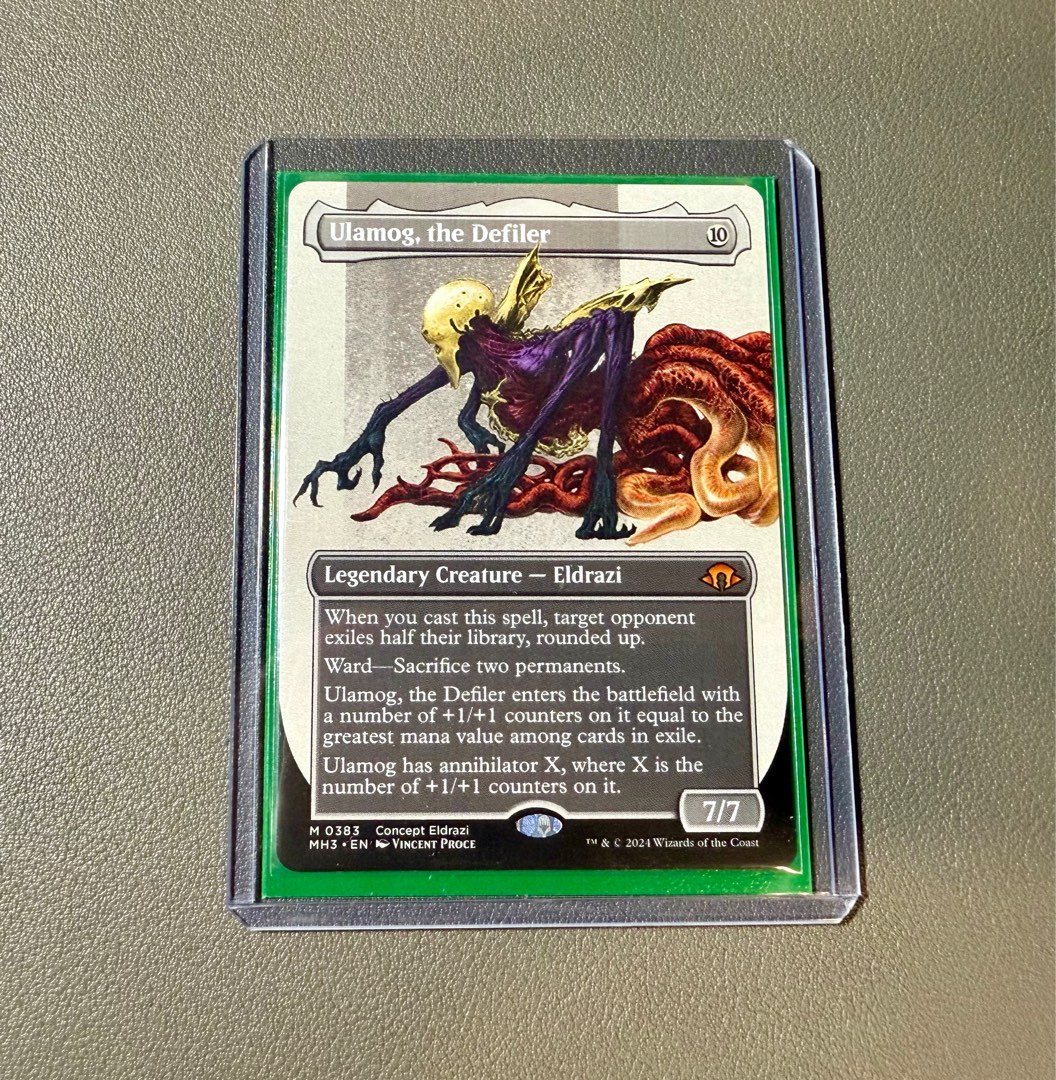 Ulamog, the Defiler - Magic the Gathering card MH3 BORDERLESS, Hobbies ...