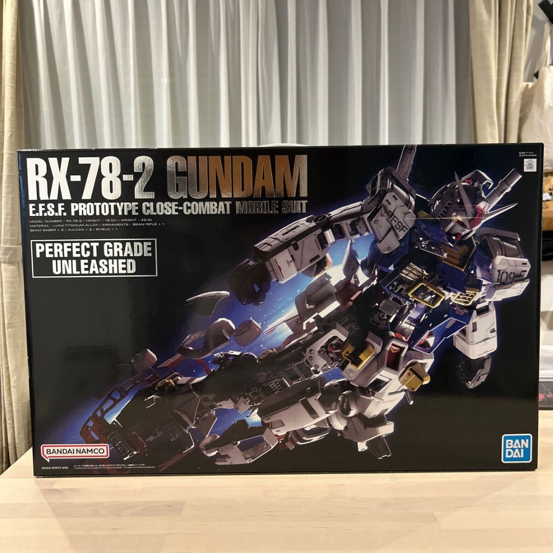 Unassembled and unopened PG UNLEASHED RX-78-2 Gundam (1/60 scale PG ...