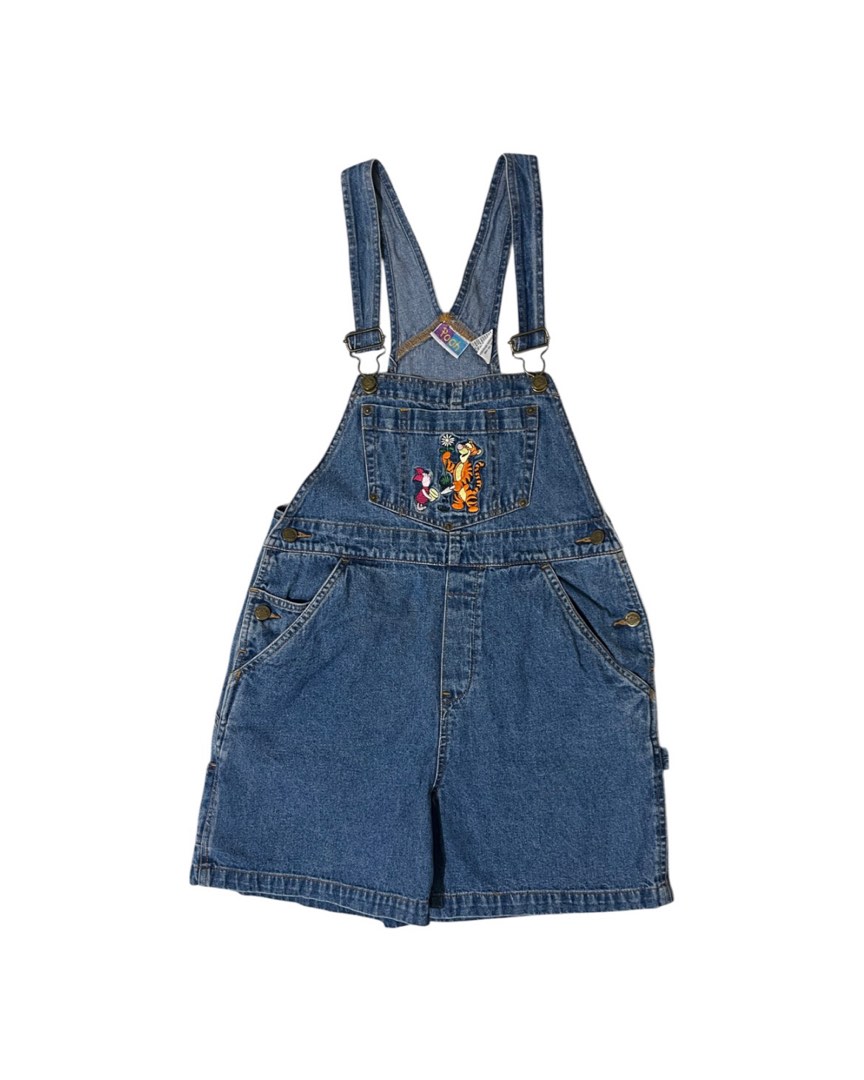 Vintage 90s Piglet x Tigger Jumper Denim Shorts, Women's Fashion, Coats ...