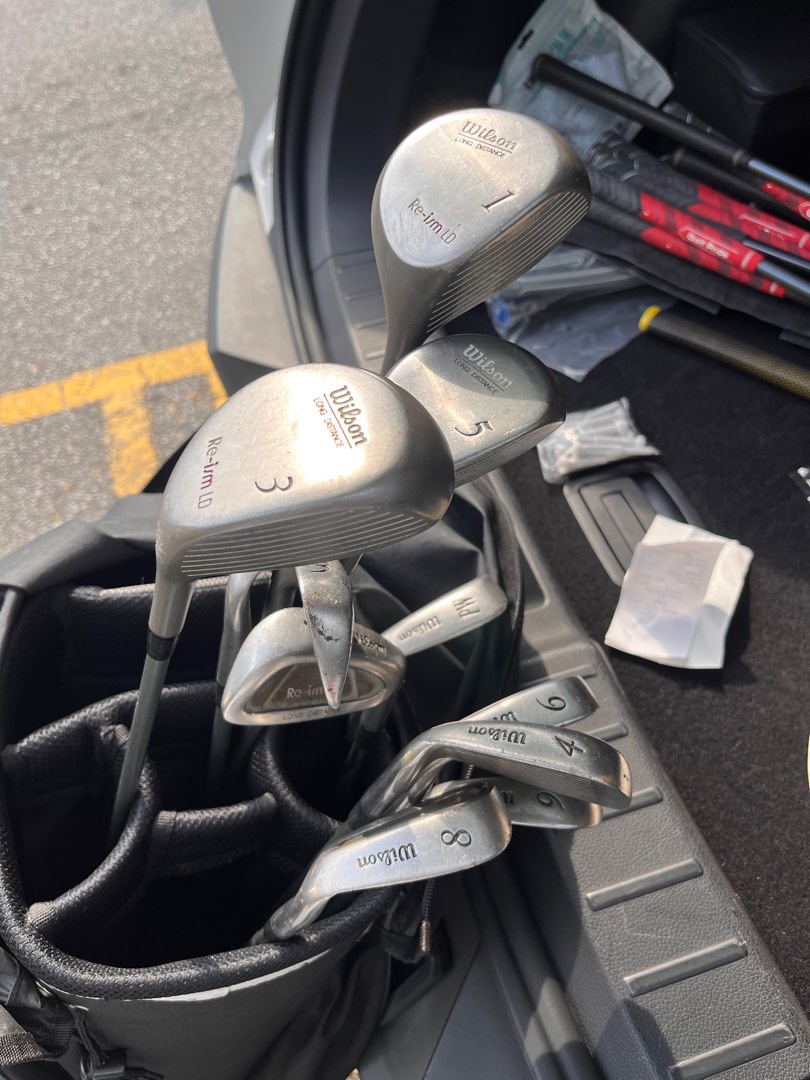 Wilson iron set and wood, Sports Equipment, Sports & Games, Golf on ...