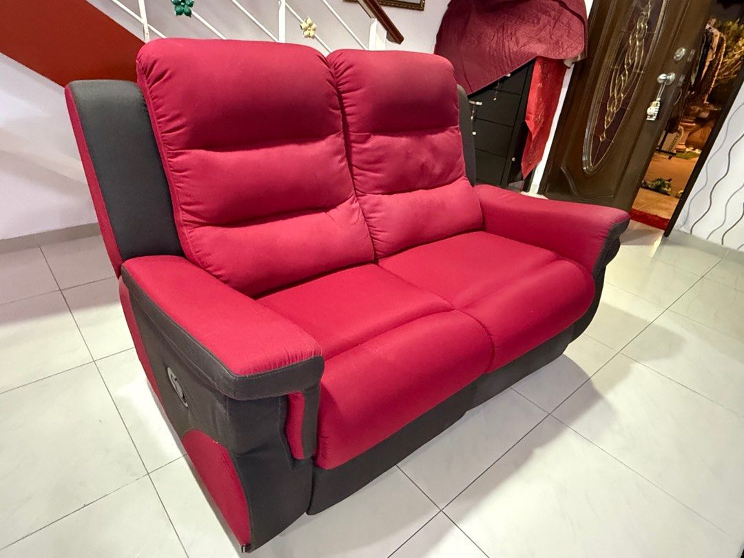 2-seater Recliner Sofa, Furniture & Home Living, Furniture, Sofas on Carousell