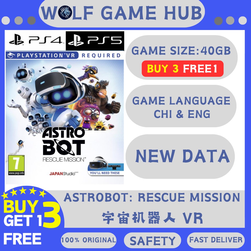 ASTROBOT: RESCUE MISSION VR ( PS4 & PS5 ) Game Digital Download, Video Gaming, Video Games ...