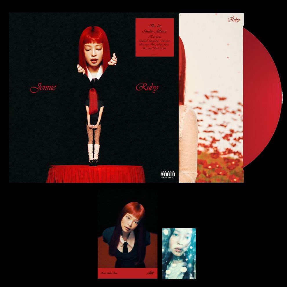 BLACKPINK JENNIE 1ST STUDIO ALBUM - RUBY VINYL (UNSIGNED) Color LP ...
