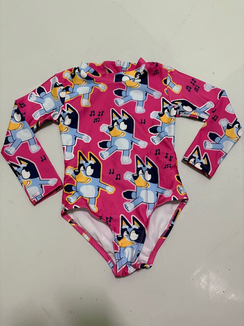 Bluey Rashguard for baby girls 2T, Babies & Kids, Babies & Kids Fashion ...
