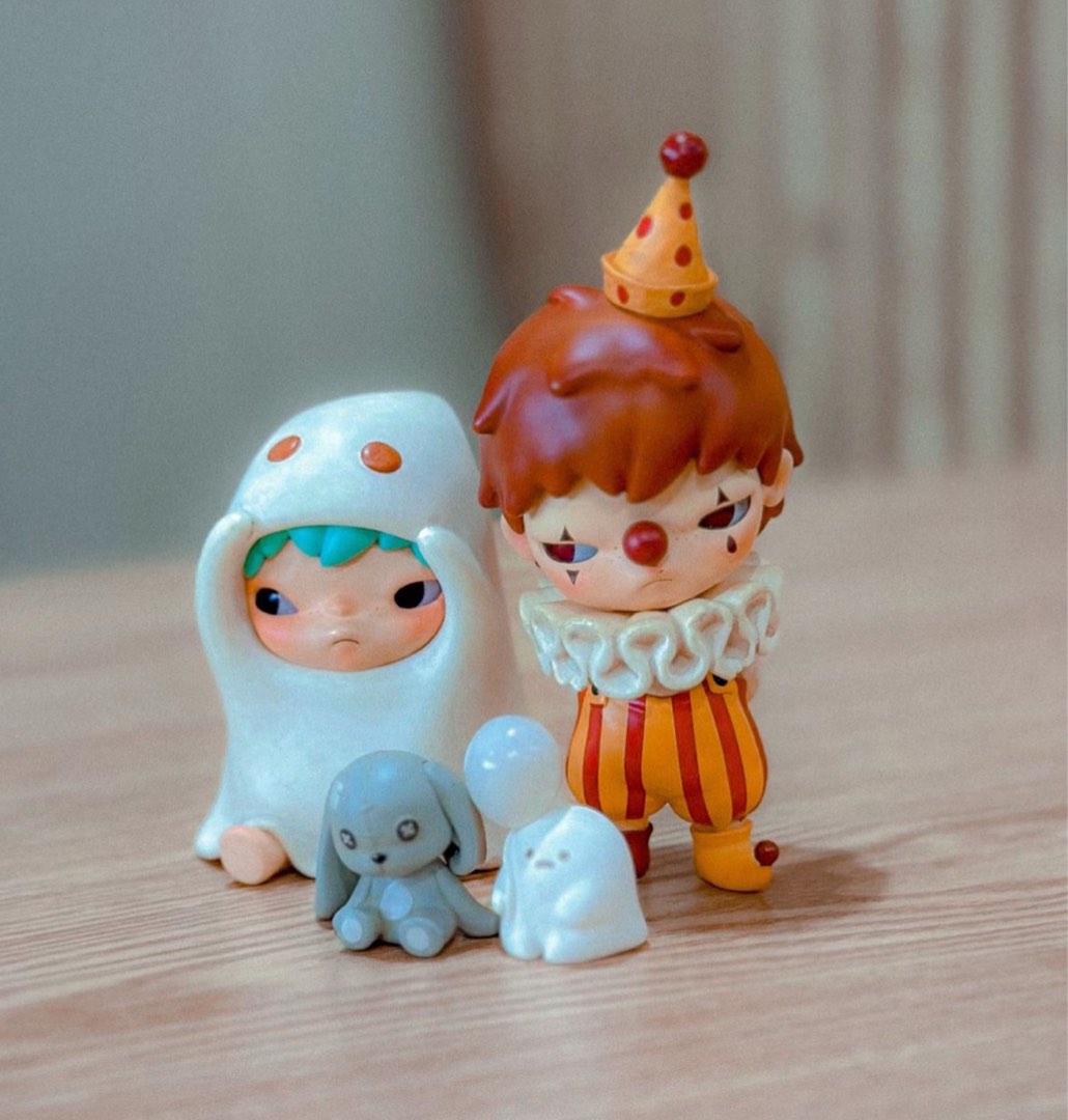 BNIF hirono popland Sad Clown (+ free popland blindbox), Hobbies & Toys ...