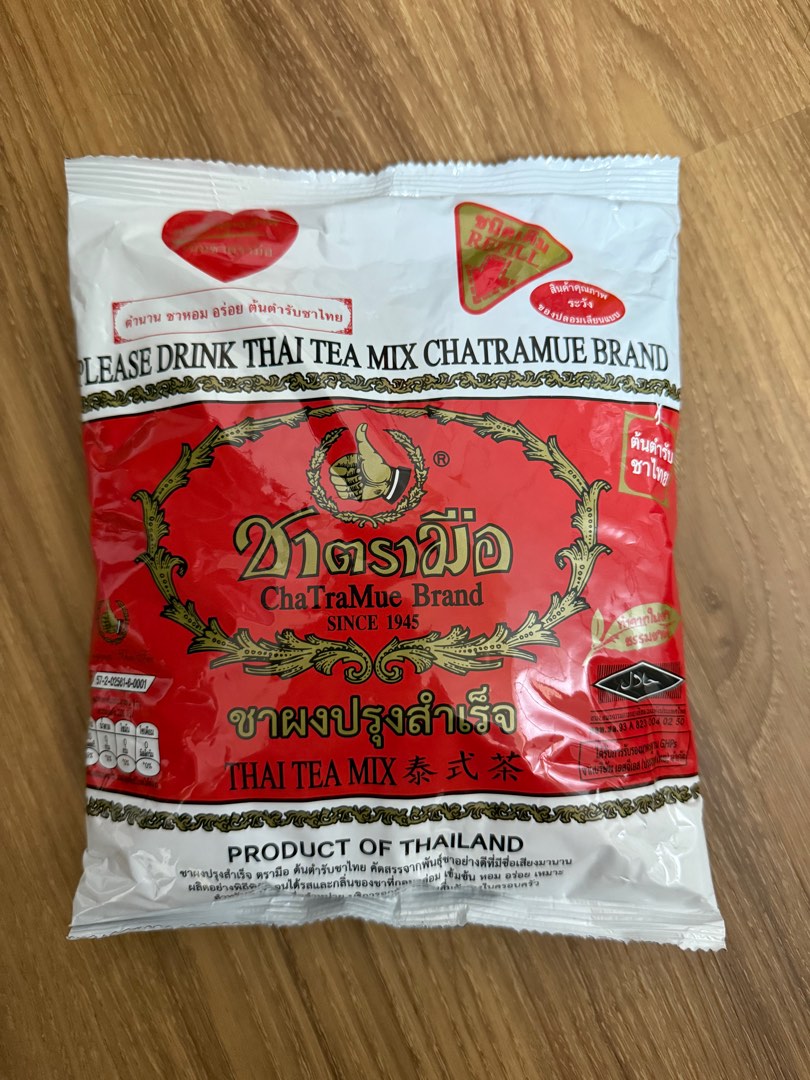 ChaTraMue brand thai tea mix 400g from thailand, Food & Drinks, Other ...