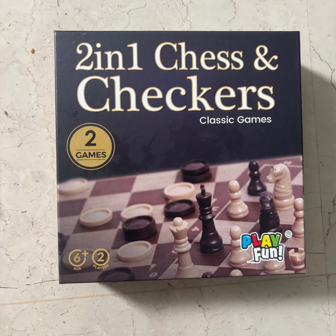 Chess and Checkers Boardgame, Hobbies & Toys, Toys & Games on Carousell