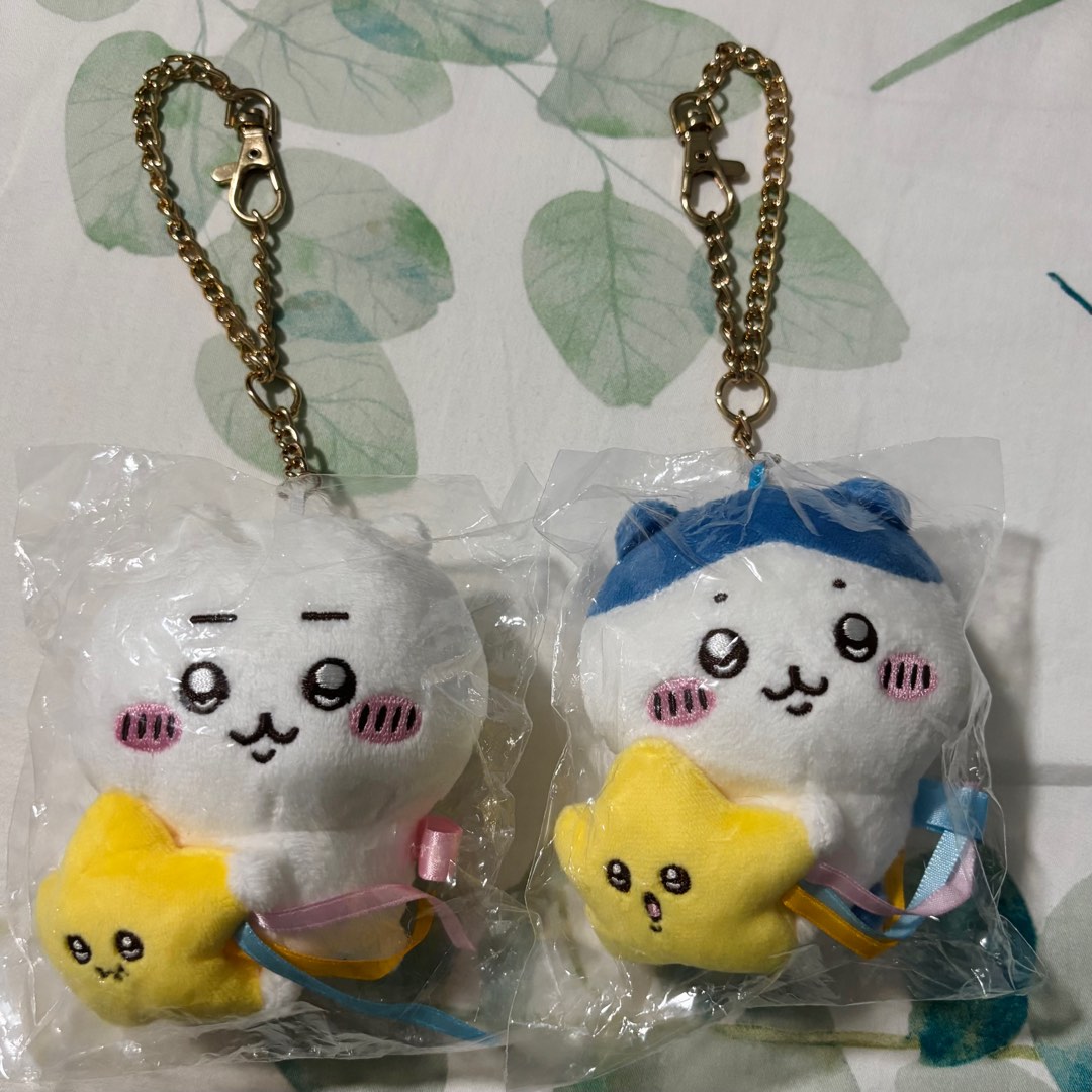 Chiikawa and Hachiware Shooting Star Nagareboshi Stuffed Plush Keychain ...