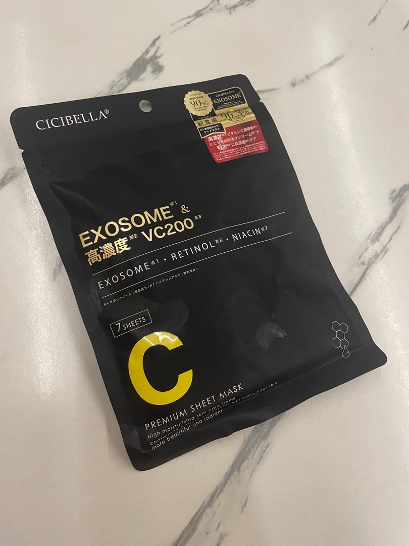 Cicibella exosome VC200 sheet mask, Beauty & Personal Care, Face, Face ...