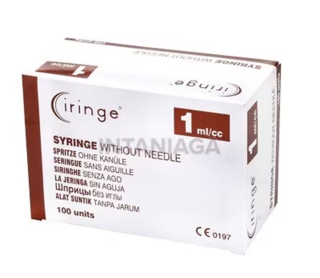 CIRINGE Syringe Picagari Slip Centre (Size 1 ml -100 pcs), Health ...