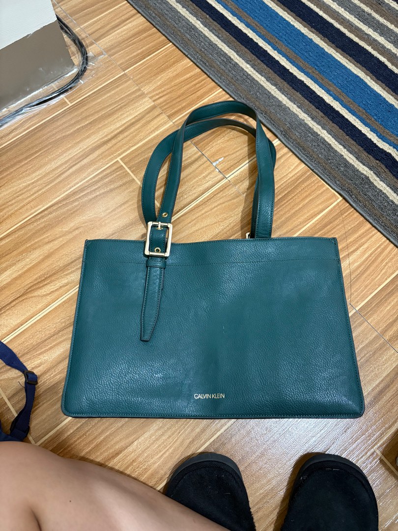 CK Green Shoulder Bag, Luxury, Bags & Wallets on Carousell
