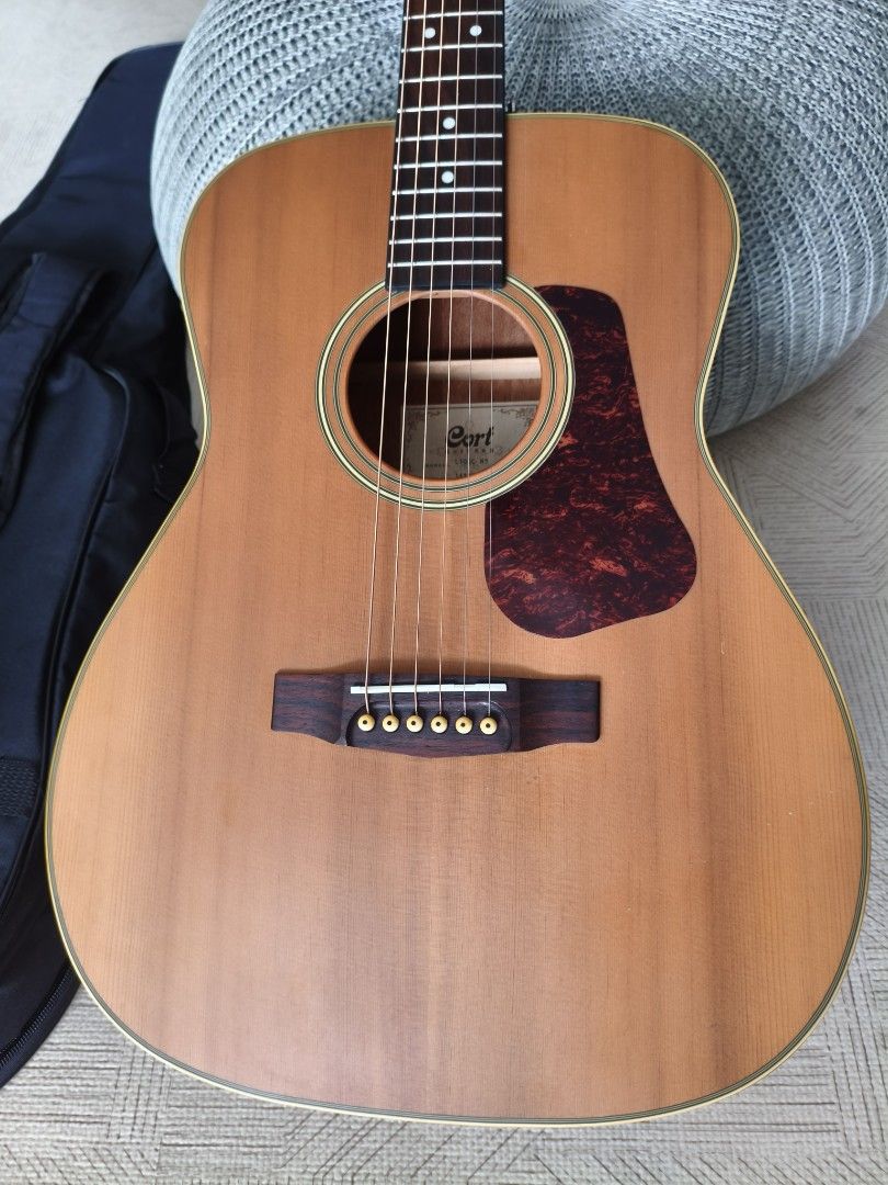 Cort Solid Spruce Top Luce Series OM 39inch Concert Size. Model L100C ...