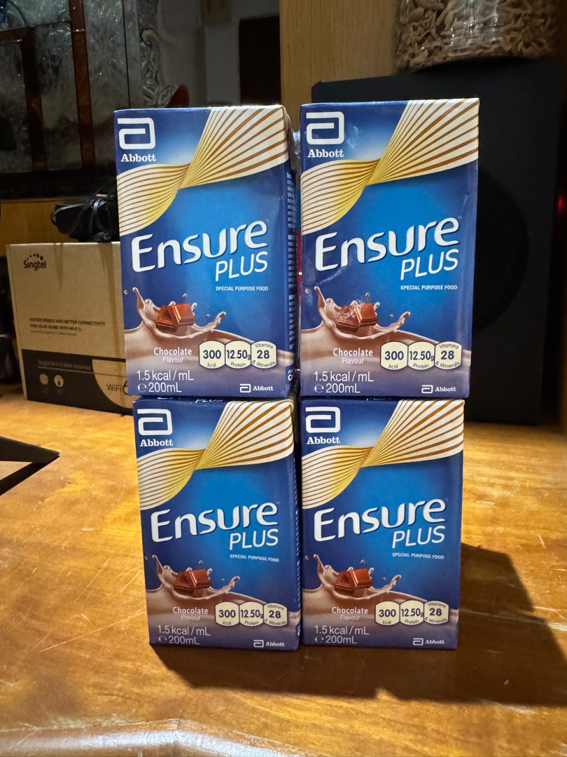 Ensure Plus 200ml x 8 Pkt (Assorted Flavours), Health & Nutrition, Health Supplements, Health ...