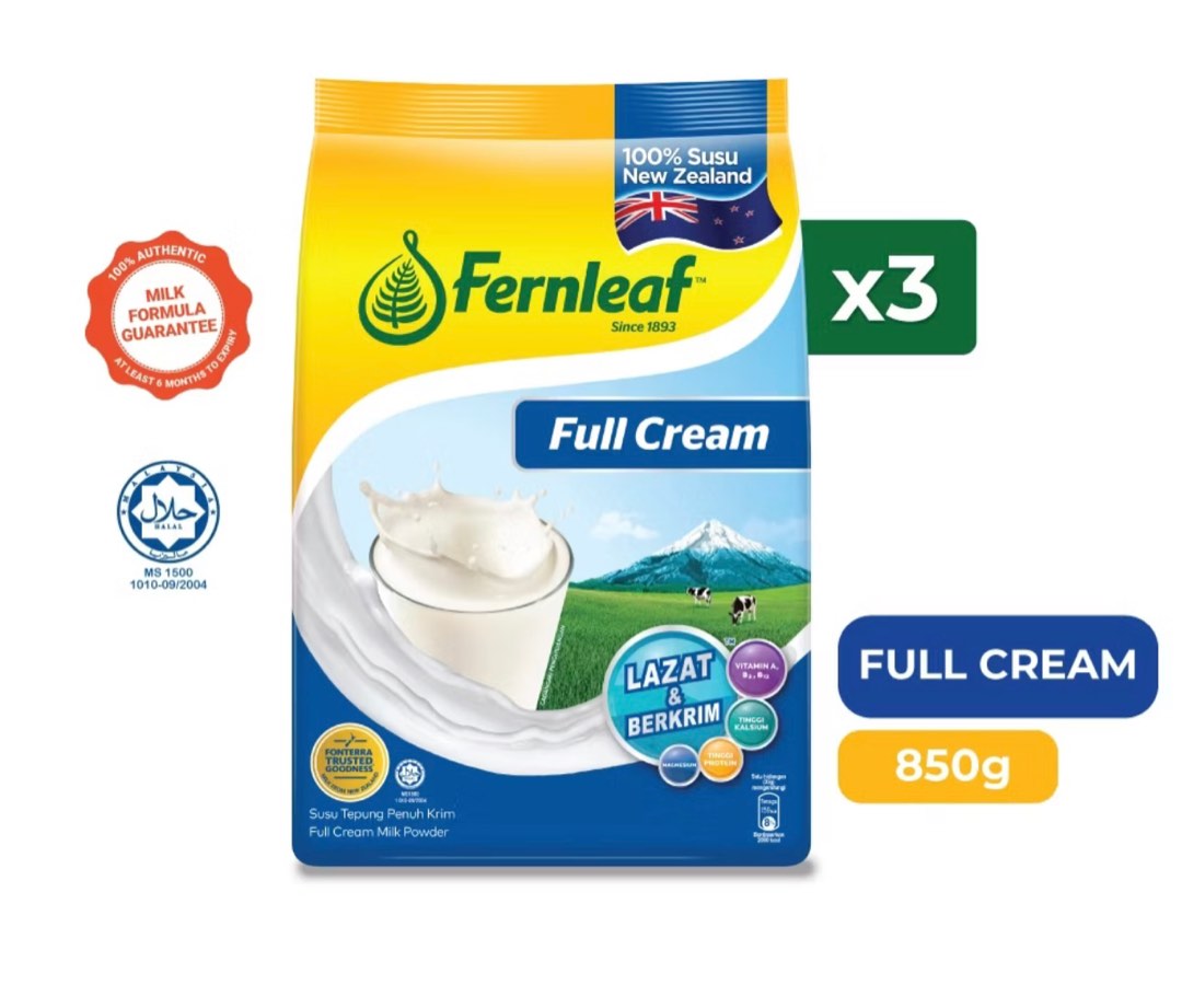 Fernalf Full cream 850g x 3, Food & Drinks, Other Food & Drinks on Carousell
