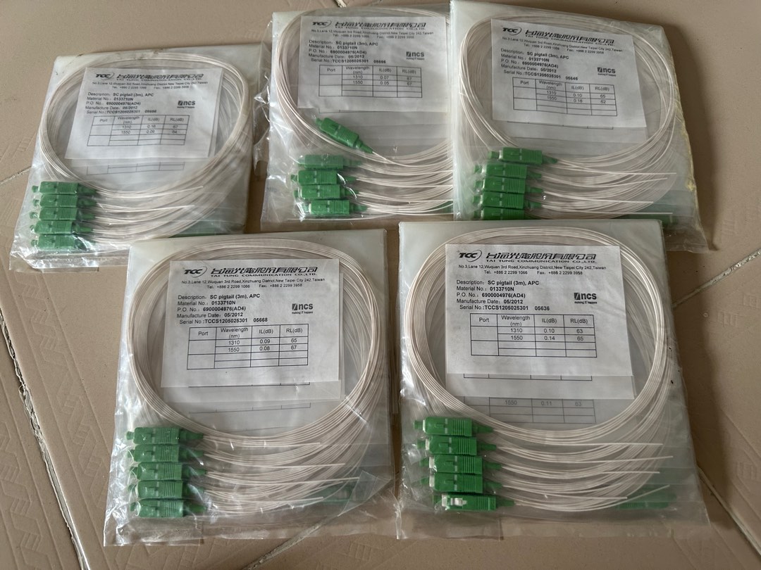 Fiber optic pigtail, Computers & Tech, Parts & Accessories, Networking ...