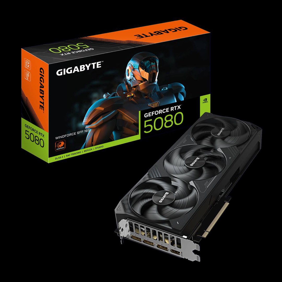 (BN) Gigabyte Geforce RTX 5080 Windforce OC SFF 16G, Computers & Tech ...