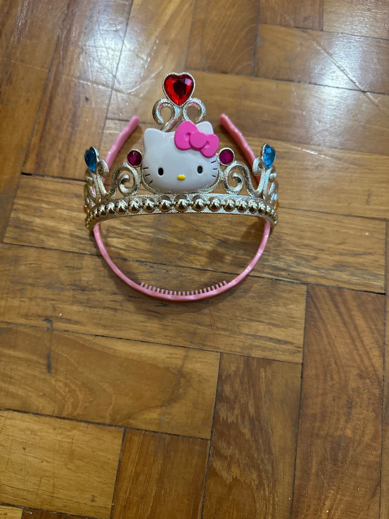 Hello kitty crown hairband, Babies & Kids, Babies & Kids Fashion on Carousell