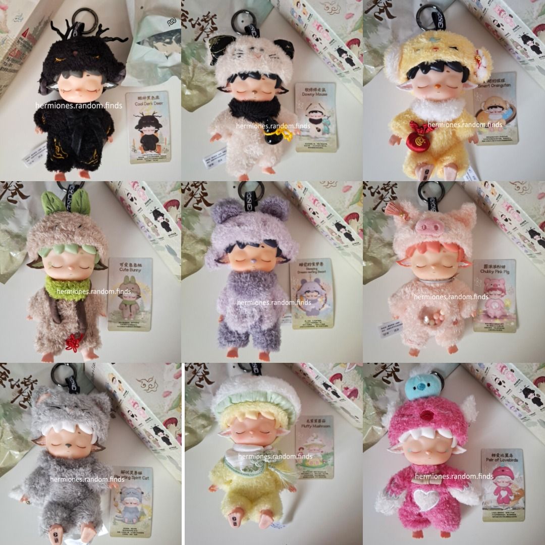 Heyone MIMI Leisurely Elf series Vinyl Plush Keychain Blind Box WHOLE ...