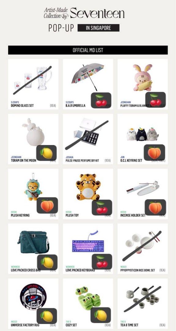 [HTB] SEVENTEEN AMC POP-UP IN SG Artist Made Collection Singapore SVT ...