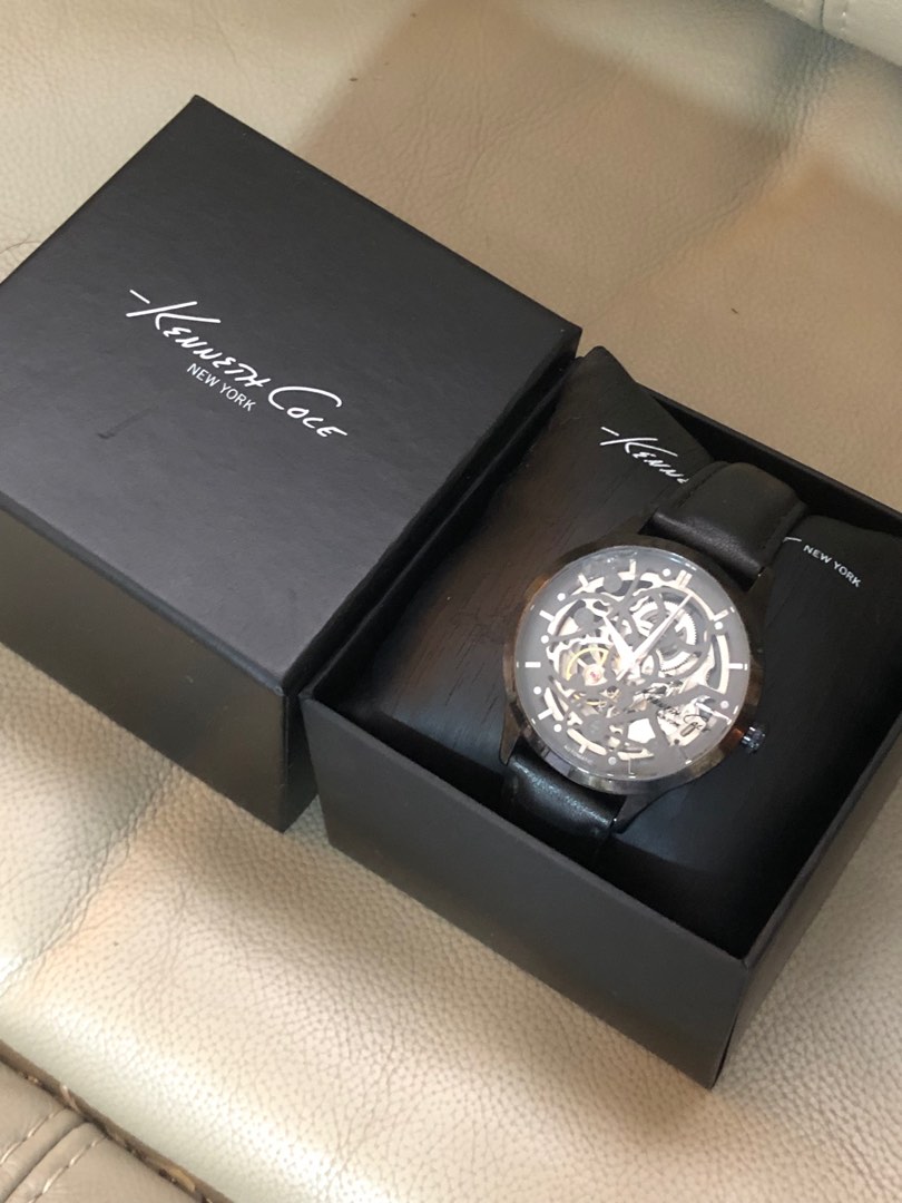 Kenneth Cole Skeleton Automatic Watch, Men's Fashion, Watches ...
