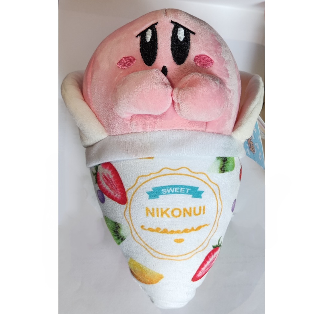 Kirby Ice Cream Sundae Sweet Crepe Design Dessert with Healthy Fruits ...