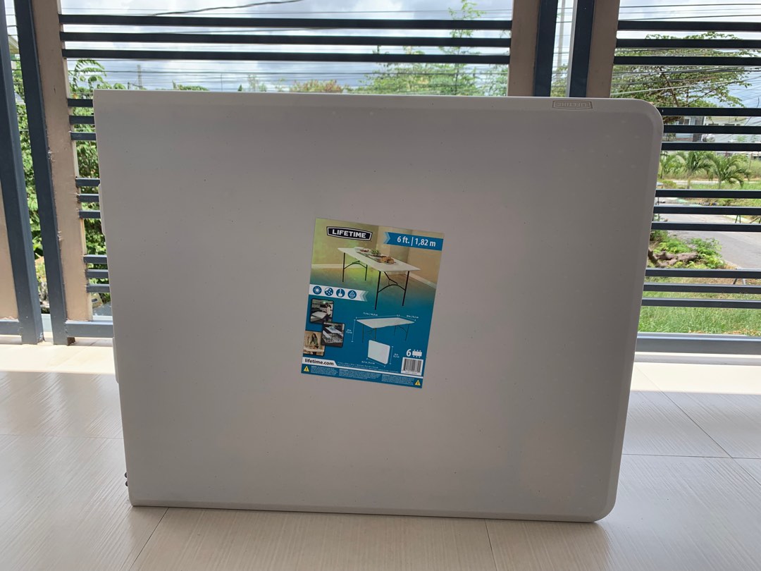 Lifetime Foldable 6ft Table, Furniture & Home Living, Outdoor Furniture ...