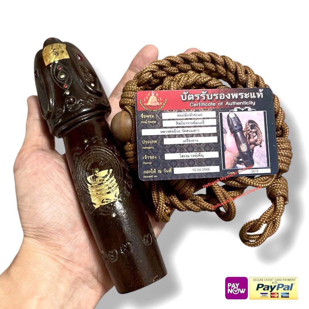 LP Pinak Hua Chamod Palad LinThong, BE2528-2530 with Premium ...