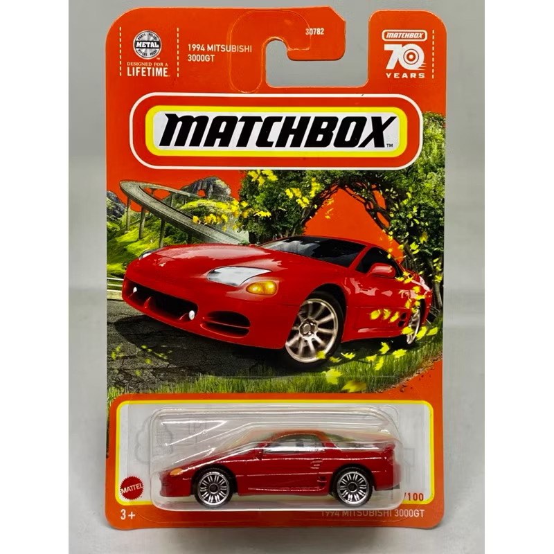 Matchbox 1994 MITSUBISHI 3000GT Red 70 th Racing Sports 64 Diecast Car ...