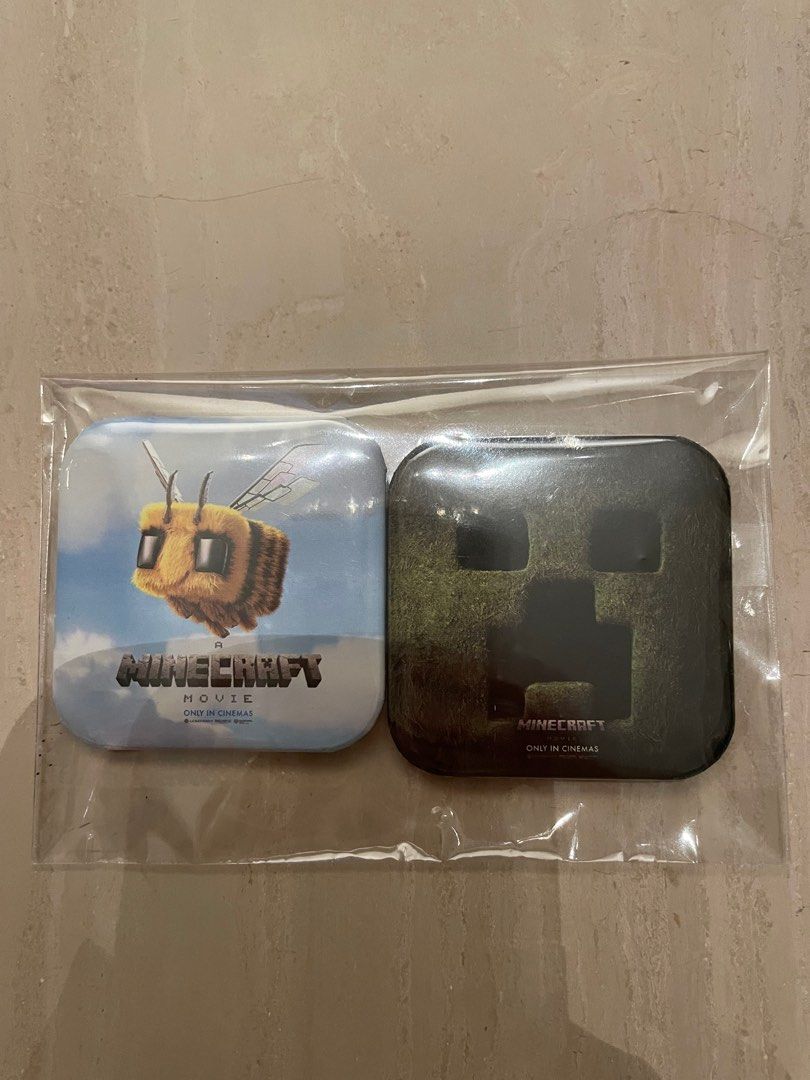 Minecraft badge / Minecraft the movie badges, Hobbies & Toys ...