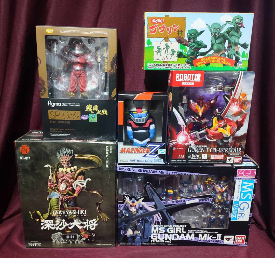 MIXED FIGURES - Figma SP-059 Sengoku Taisen Ninsatsu Hattori Hanzou Aquamarine Goblin Village ...