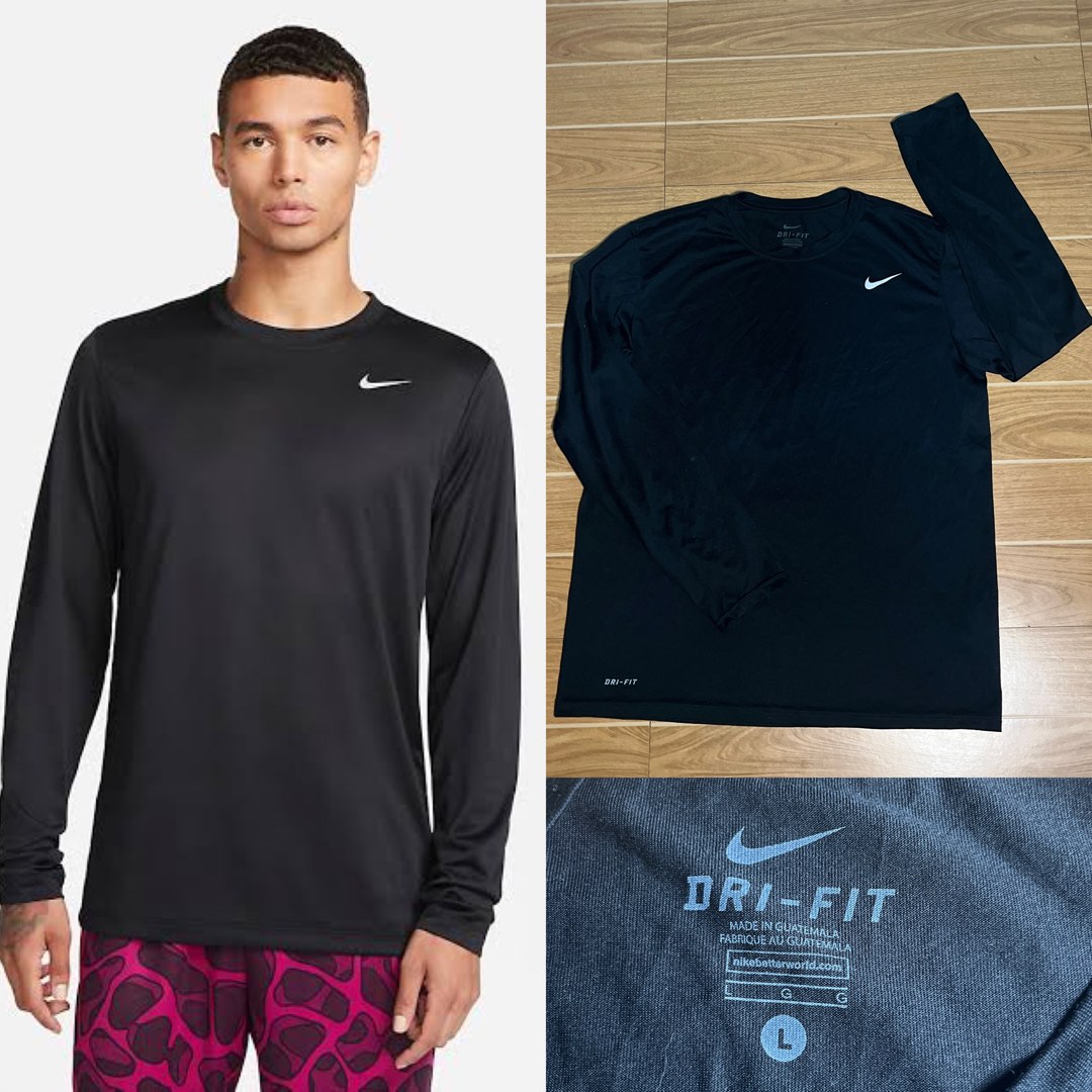 Nike Dri-FIT Legend Men's Long-Sleeve Fitness Top, Men's Fashion ...