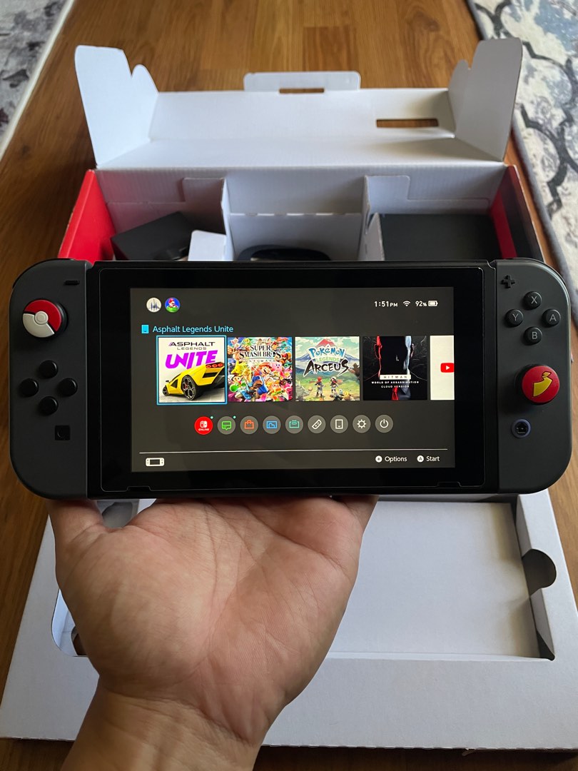 Nintendo Switch V2 Gray (Complete set), Video Gaming, Video Game ...