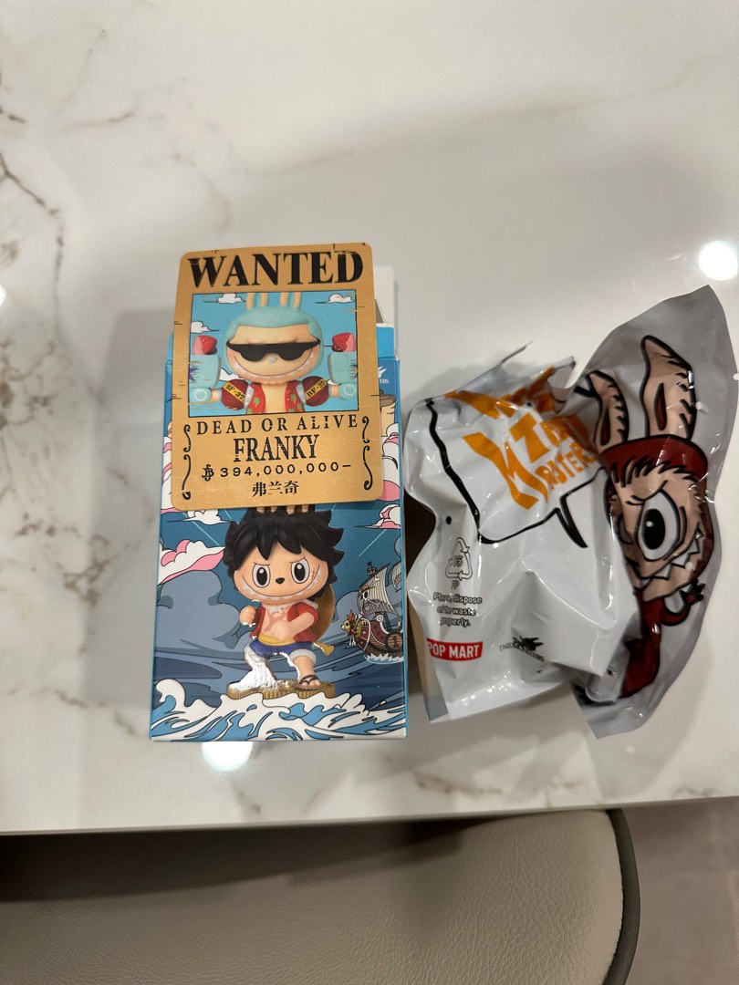 BNIF One Piece X Labubu (Franky), Hobbies & Toys, Toys & Games on Carousell