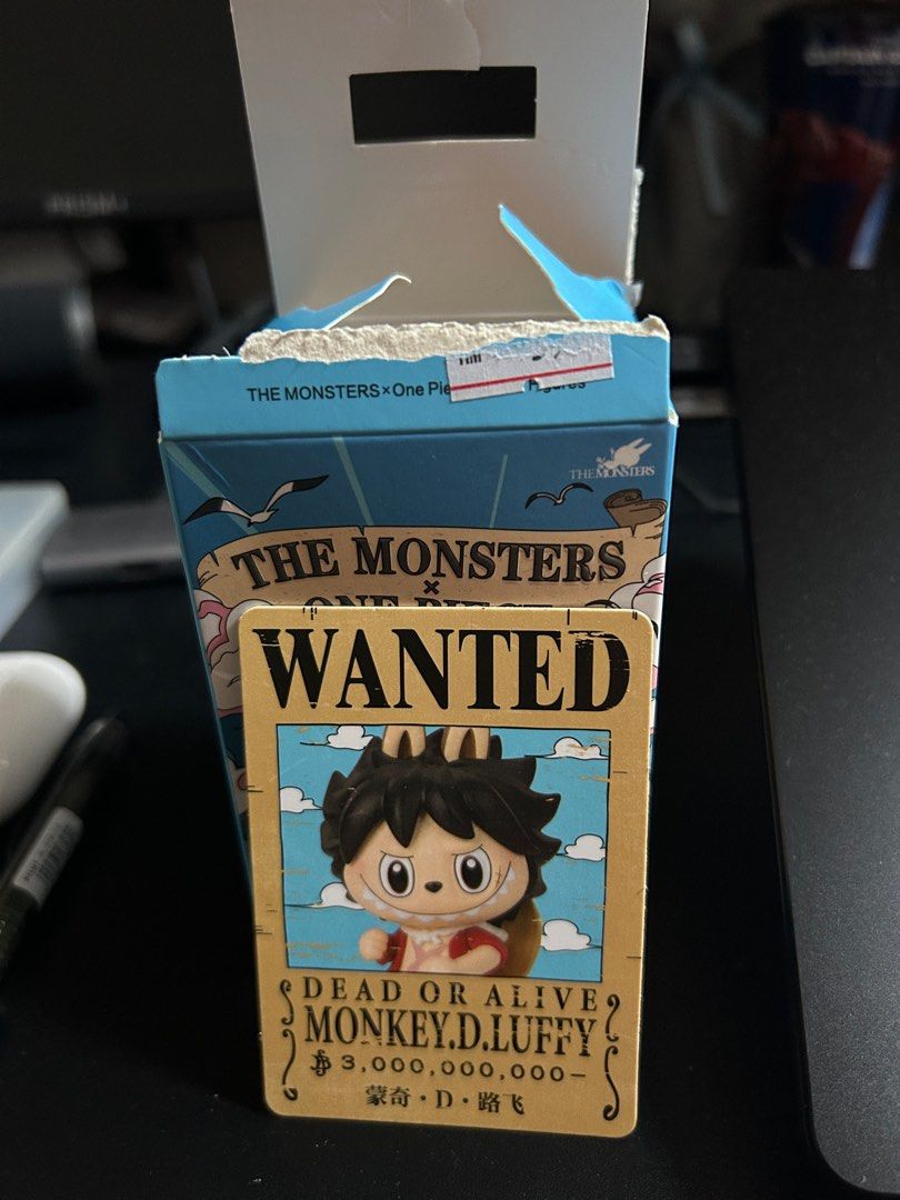 One piece x Labubu (Luffy), Hobbies & Toys, Toys & Games on Carousell