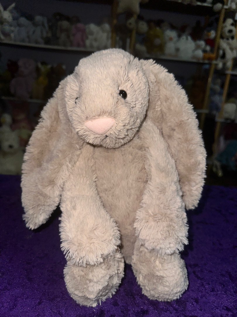 Original Large Beige Jellycat Bunny Cut Bum Tags Check Pics, Hobbies ...